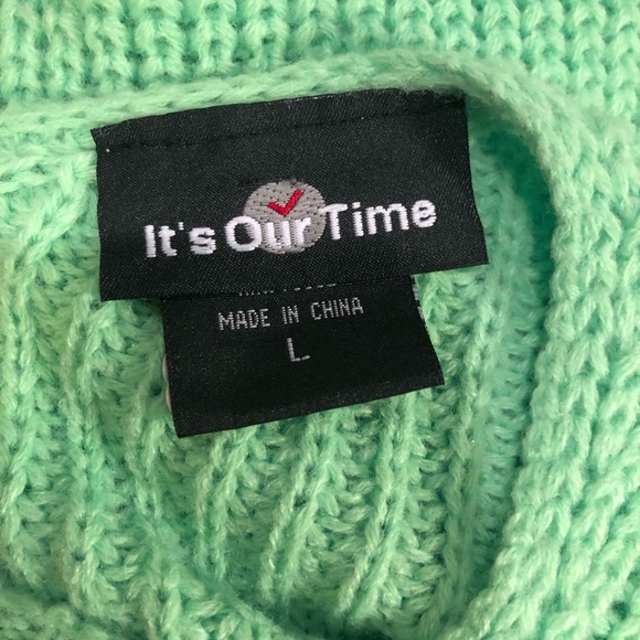 It's Our Time | Sweaters | Its Our Time Lime Green Corded Longline ...